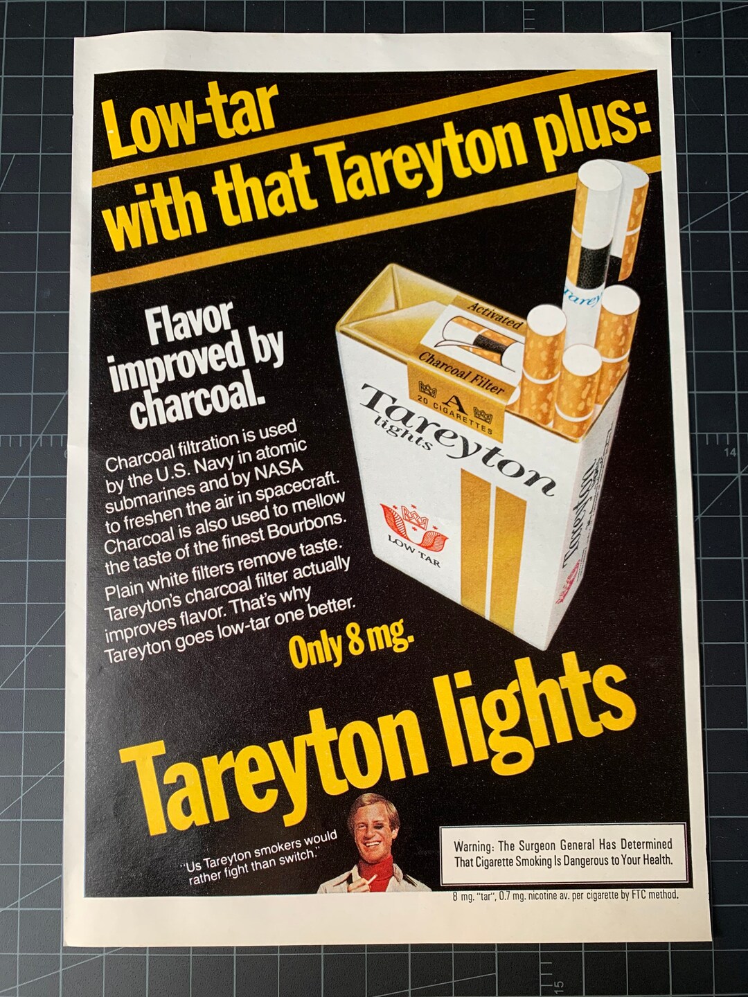 Vintage 1970s Tareyton Cigarettes Print Ad - Etsy