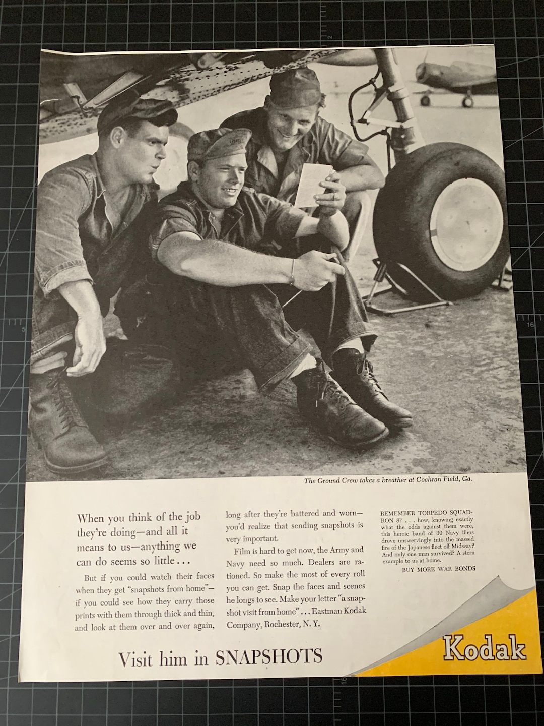 Vintage 1944 Kodak Cameras Ww2 Print Advertisement - Etsy