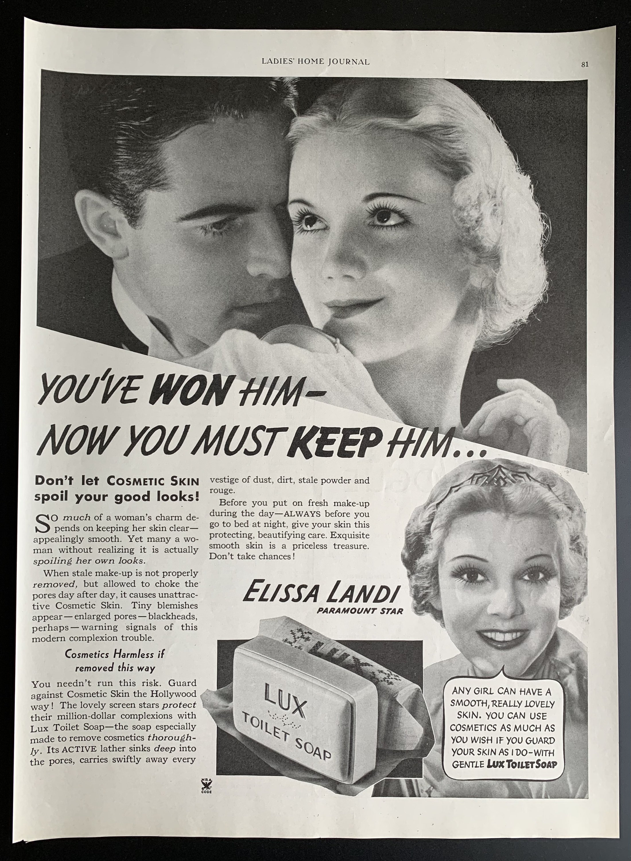 Lux Soap Advertisement