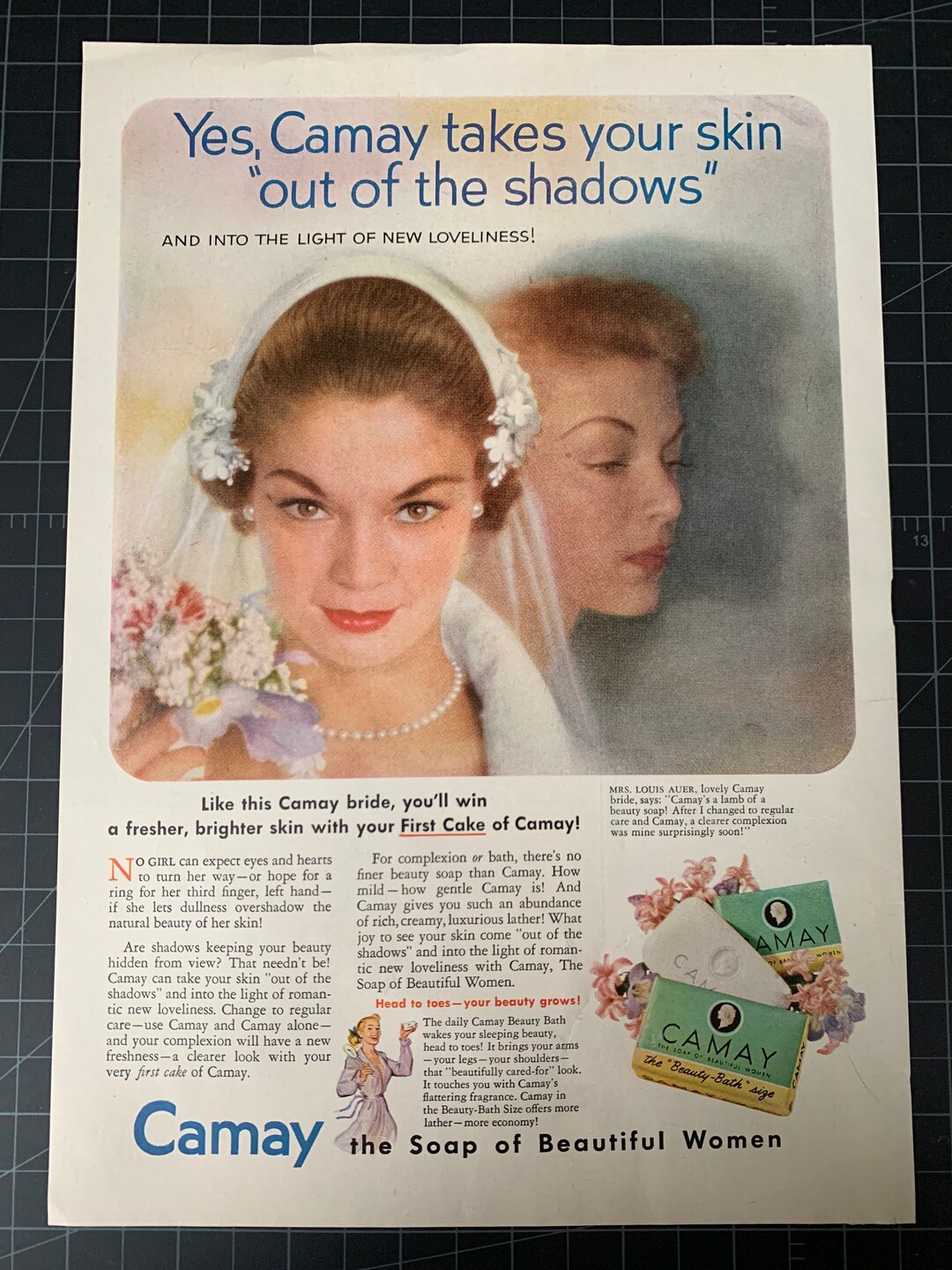 Vintage 1950s Camay Soap Original Advertisement - Etsy