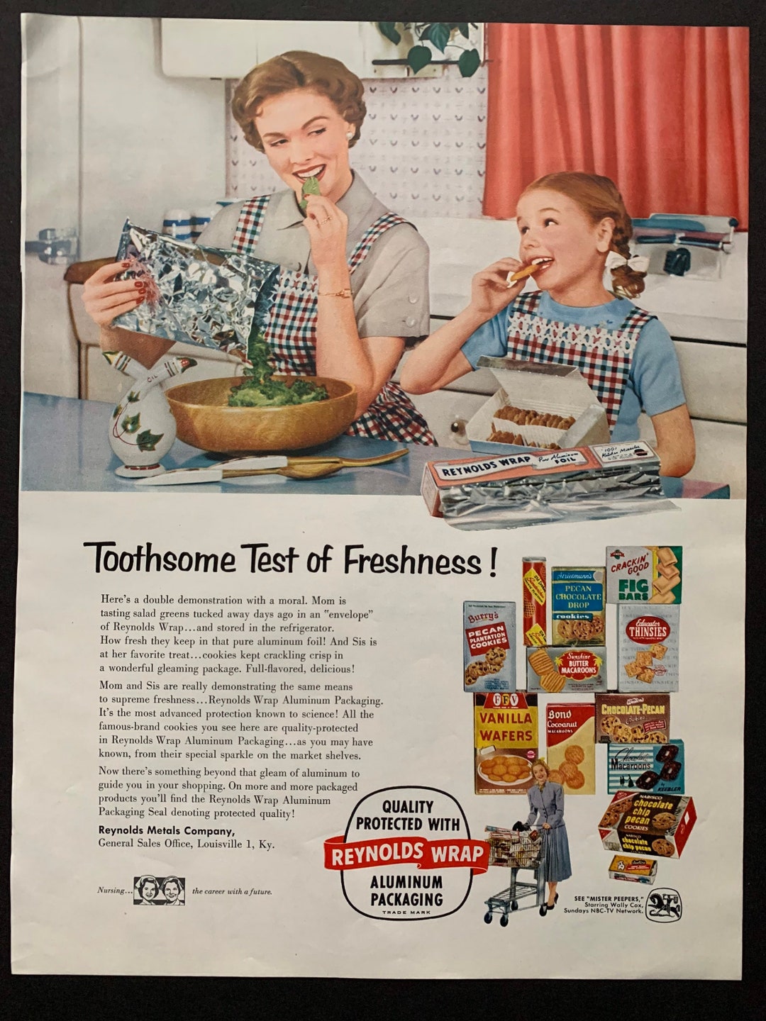 Vintage 1949 Reynolds Wrap Ad - Etsy