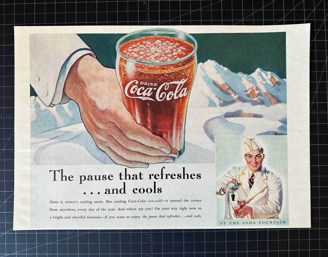 Vintage 1936 Coca-cola Original Print Ad - Etsy