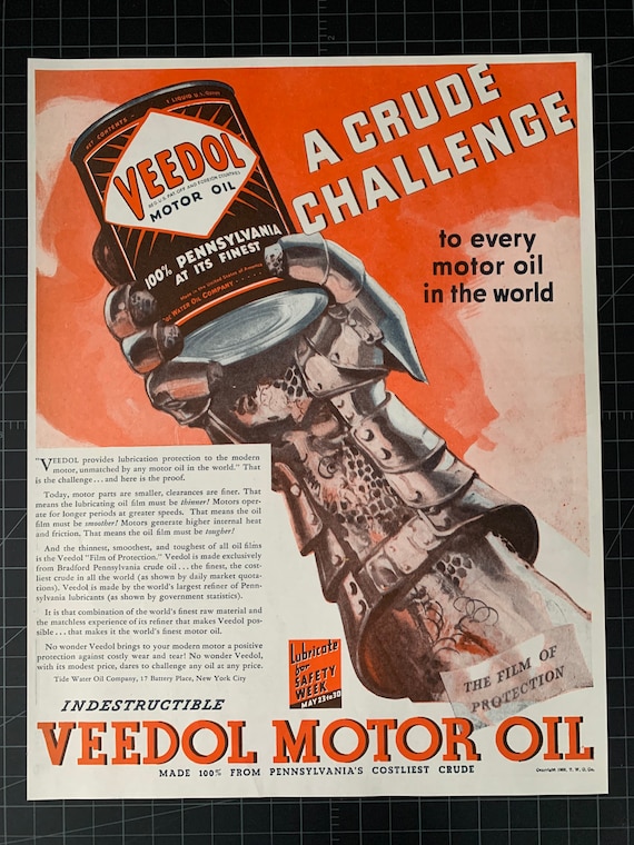 Advertisements Art & Collectibles Collectibles Vintage 1936 Veedol ...