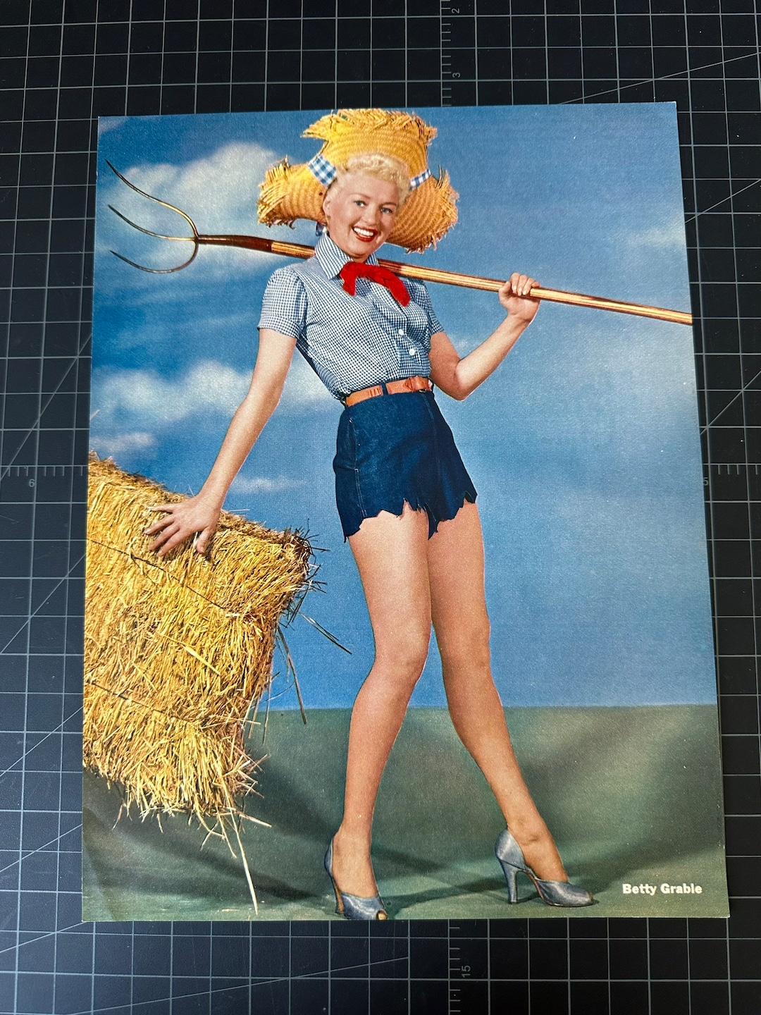 Rare Vintage 1950s Betty Grable Pin-up Portrait - Etsy