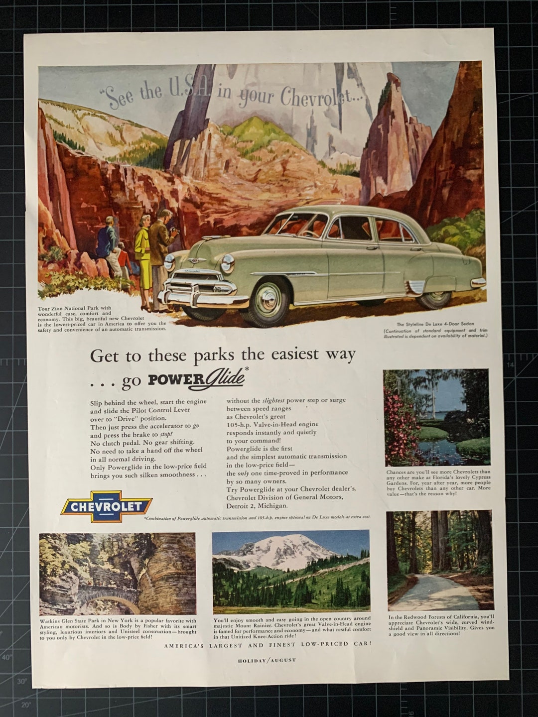Vintage 1951 Chevrolet Print Ad - Etsy