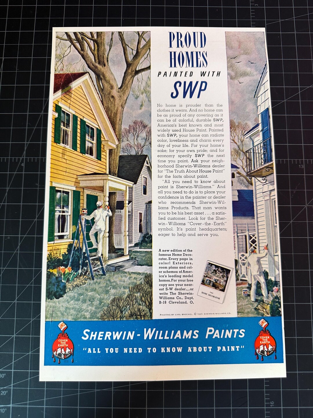 Vintage 1930s Sherwin-williams Original Advertisement - Etsy