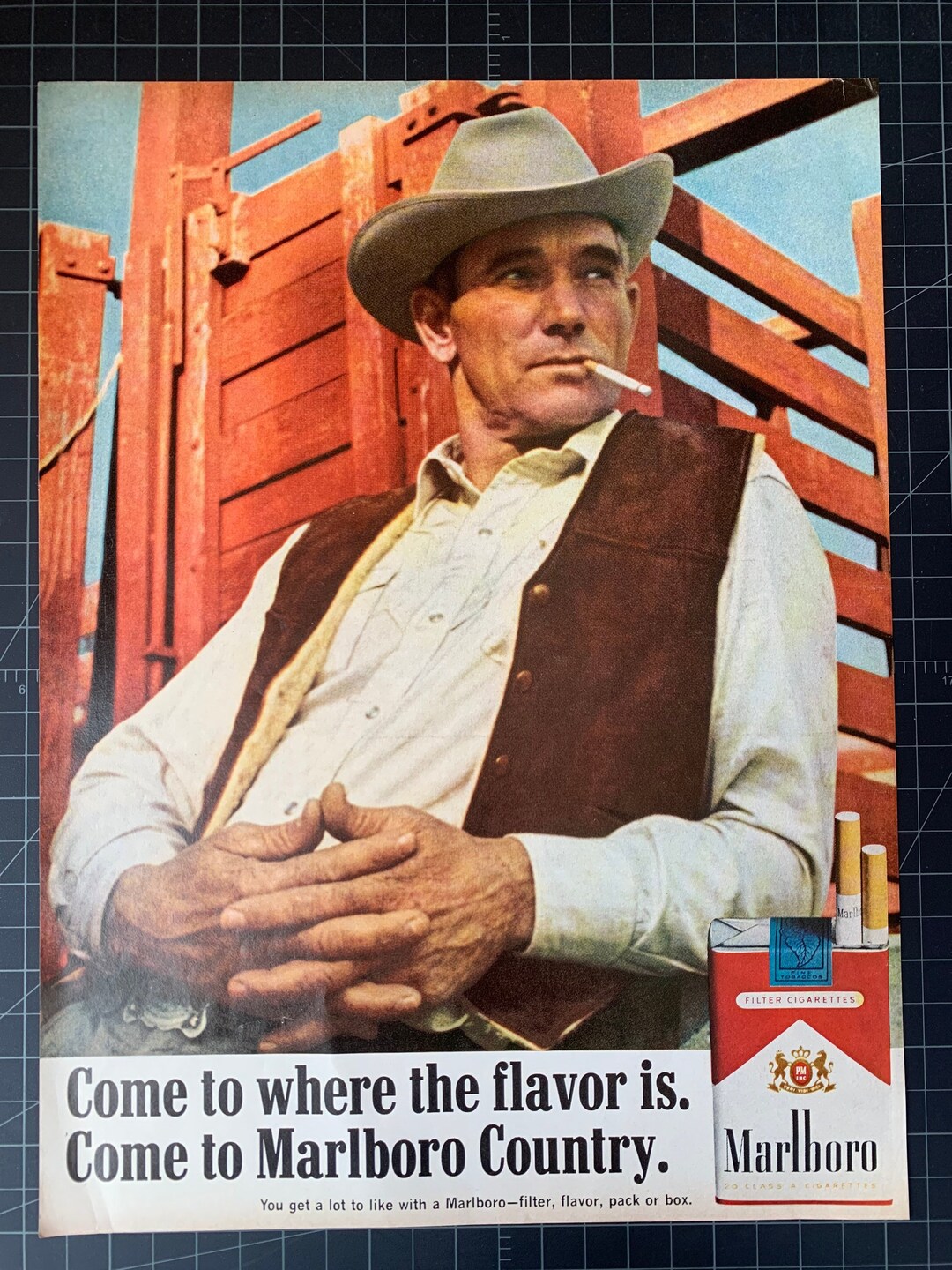 Vintage 1960s Marlboro Cigarettes Print Advertisement - Etsy