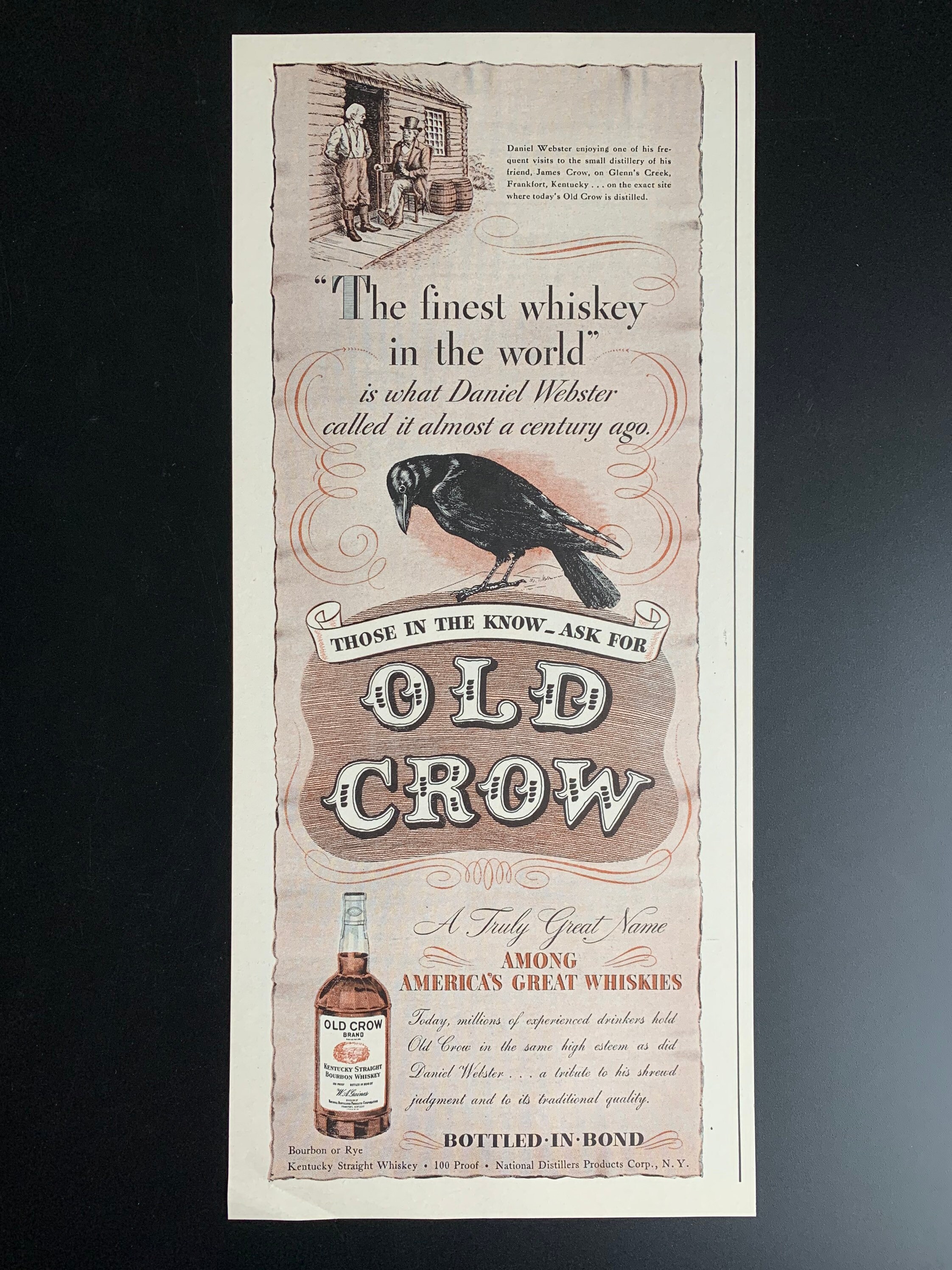 Old Crow Whiskey Collectible for sale | Only 2 left at -70%