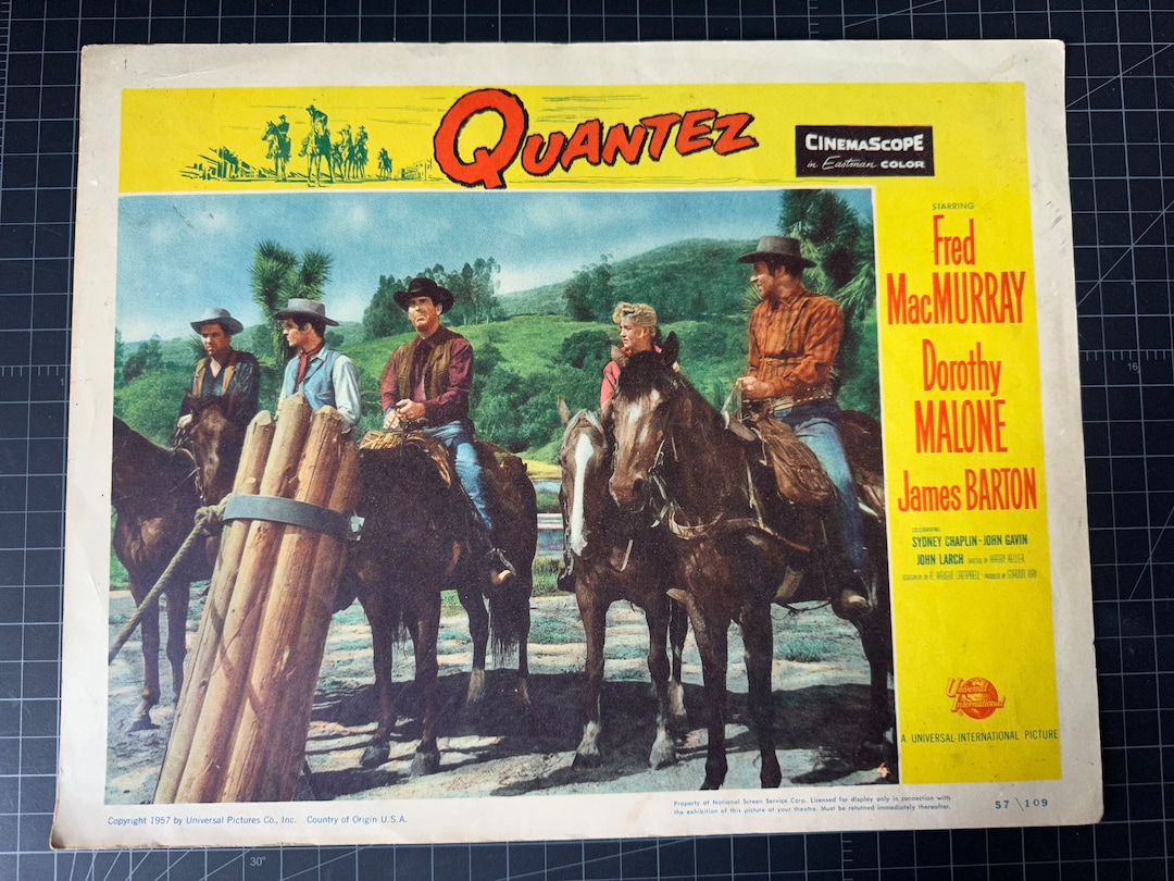 Rare Vintage 1957 “quantez” Film Poster - Fred Macmurray - Dorothy ...