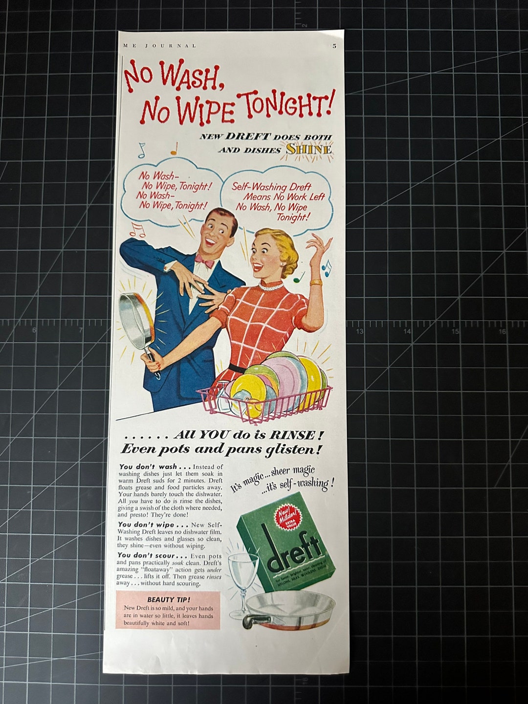 Vintage 1951 Dreft Detergent Print Ad - Etsy