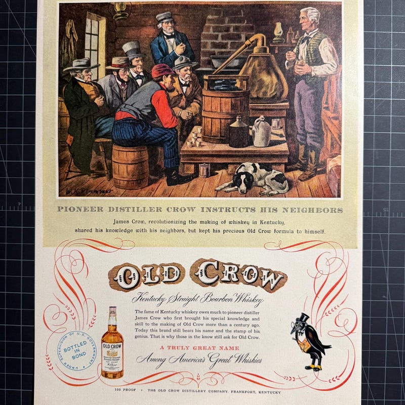 Old Crow Advertisement - Etsy