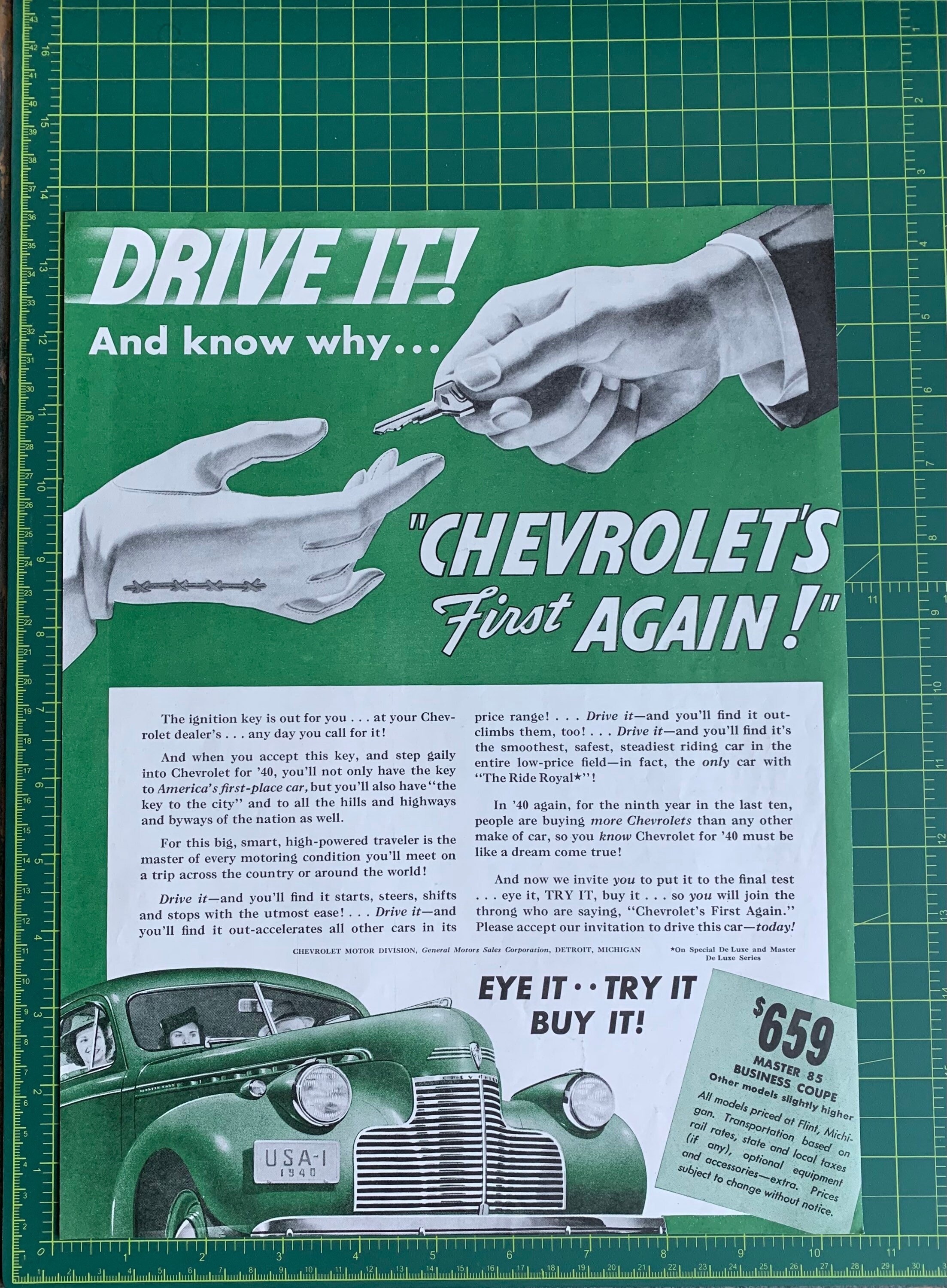 Vintage Chevrolet Automobile Print Advertisement - Etsy