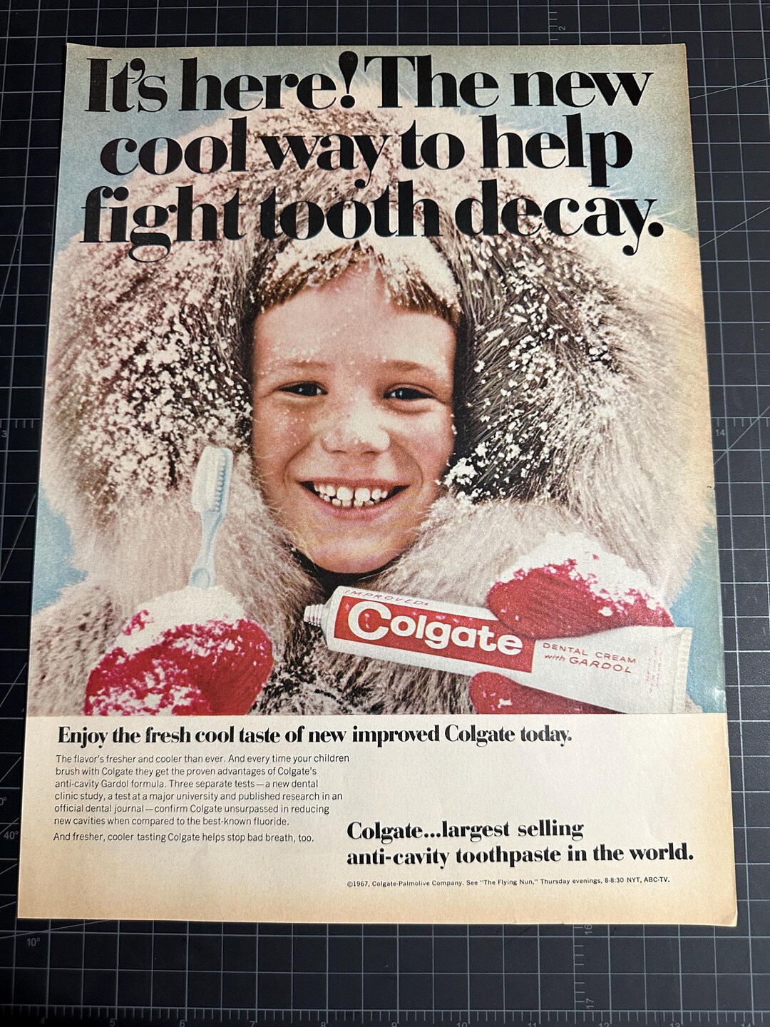 Vintage 1967 Colgate Toothpaste Original Advertisement - Etsy