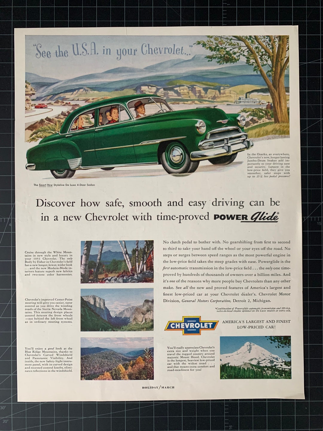 Vintage 1951 Chevrolet Print Ad - Etsy
