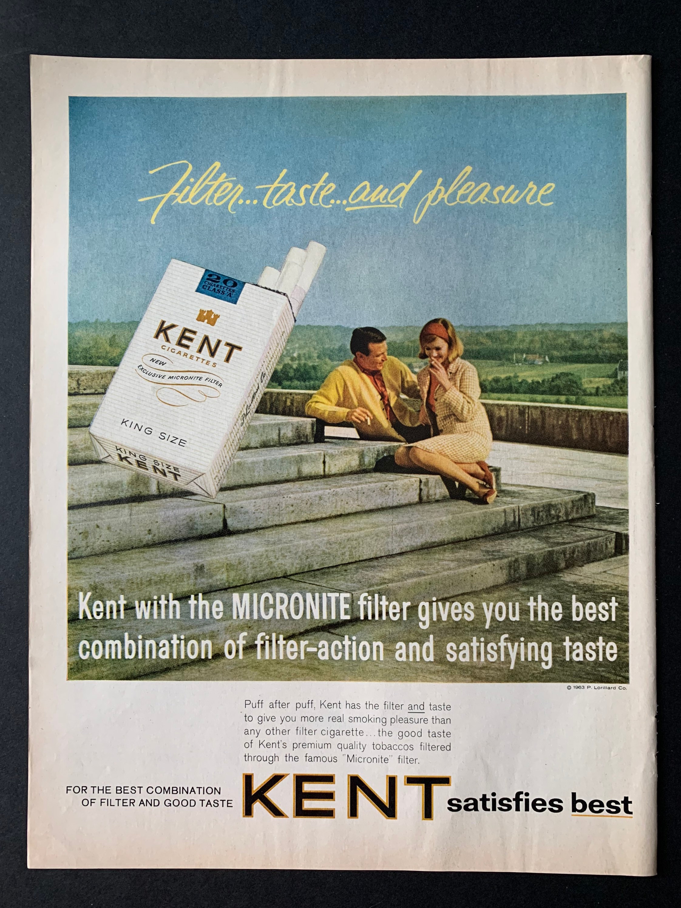 1950s Kent Cigarette Ads