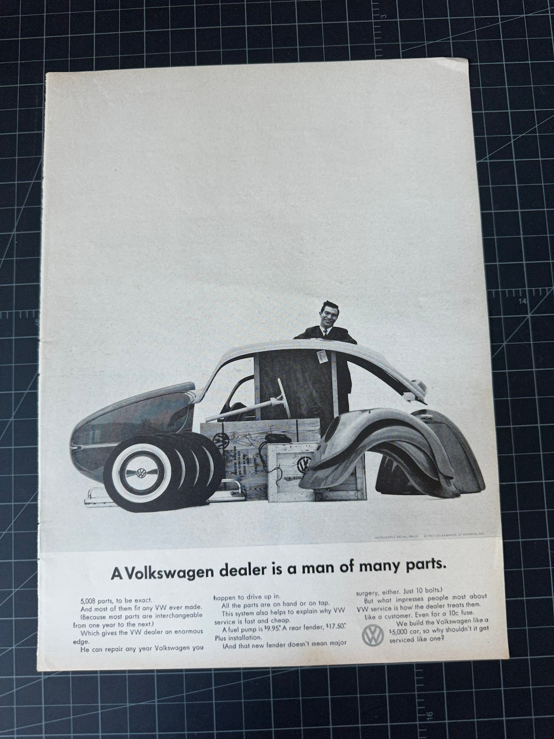 Vintage 1960s Volkswagen Print Ad - Etsy
