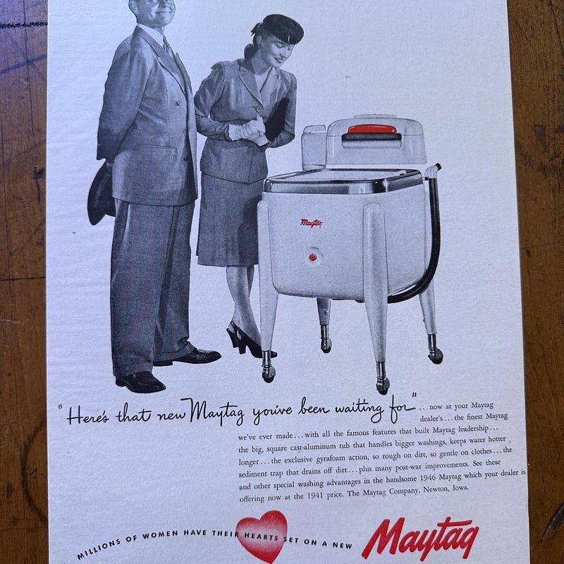 Vintage Maytag Washing Machine - Etsy