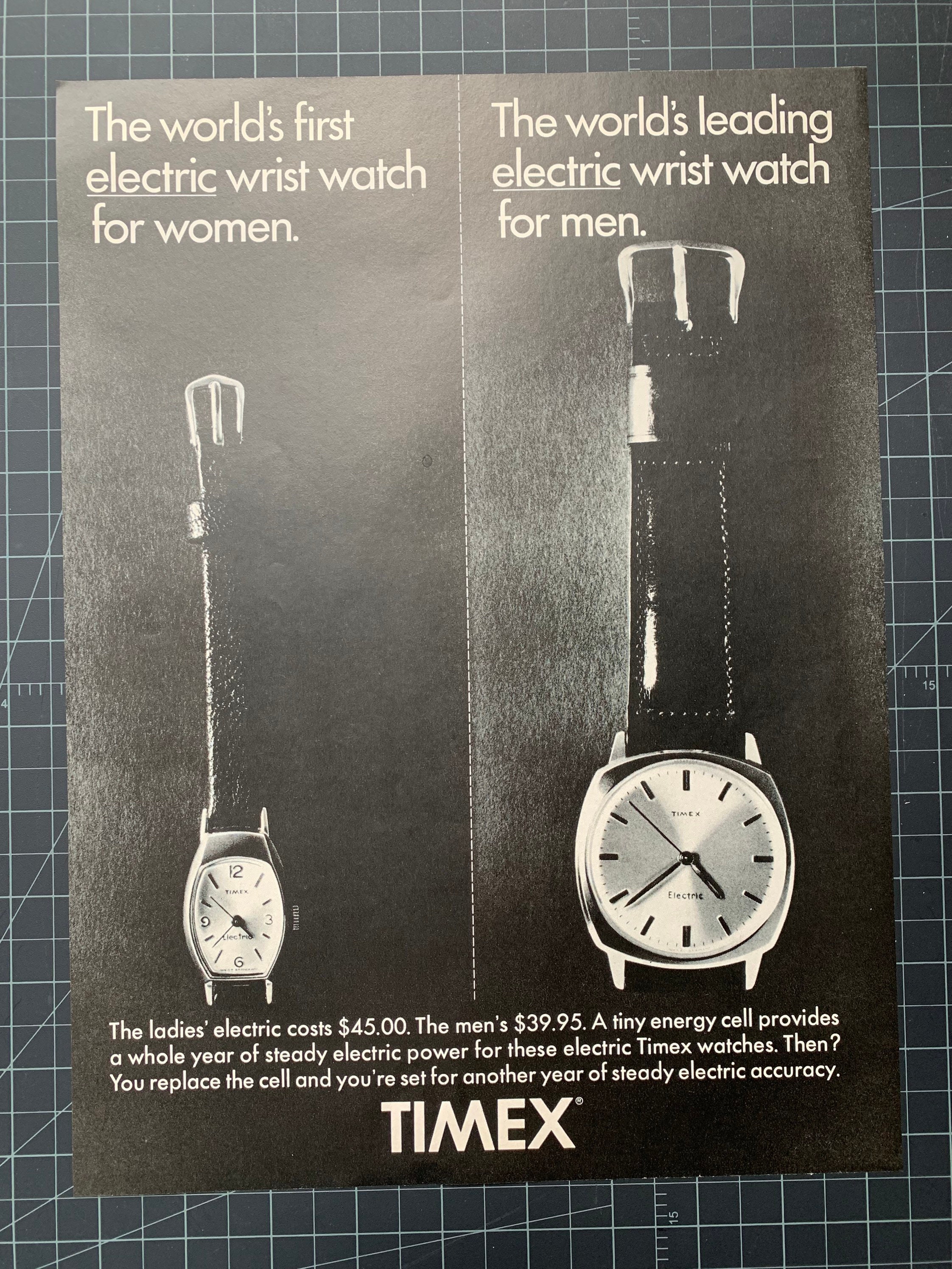 Vintage 1966 Timex Watch Print Ad - Etsy
