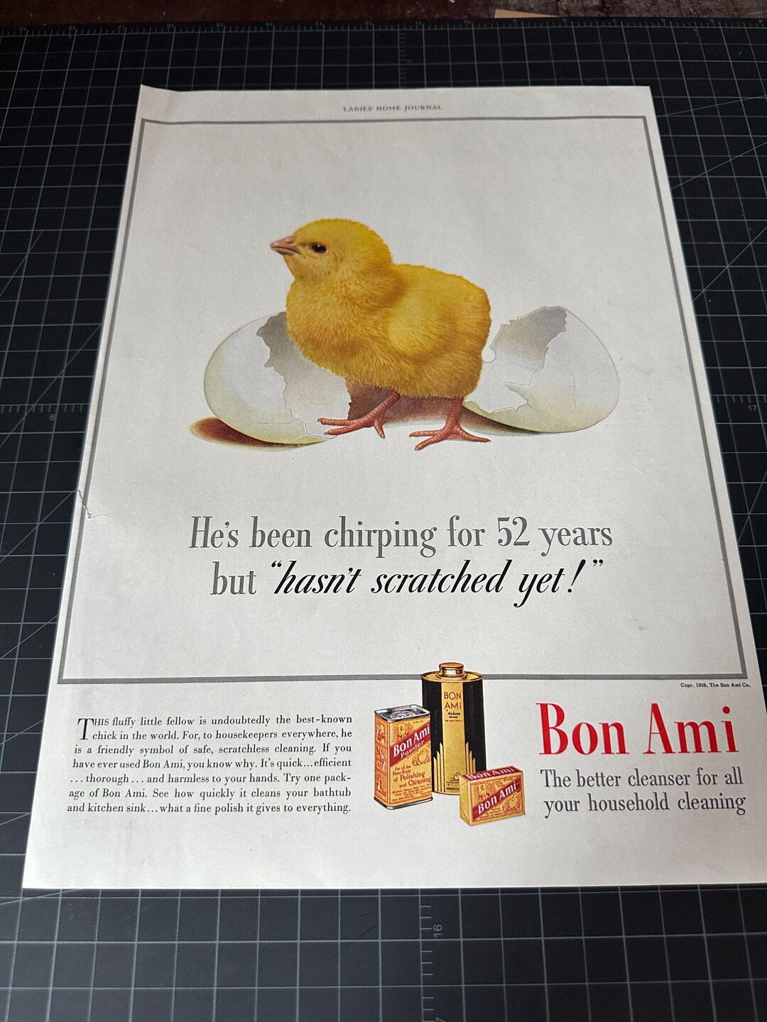 Vintage 1938 Bon-ami Cleanser Print Ad - Etsy