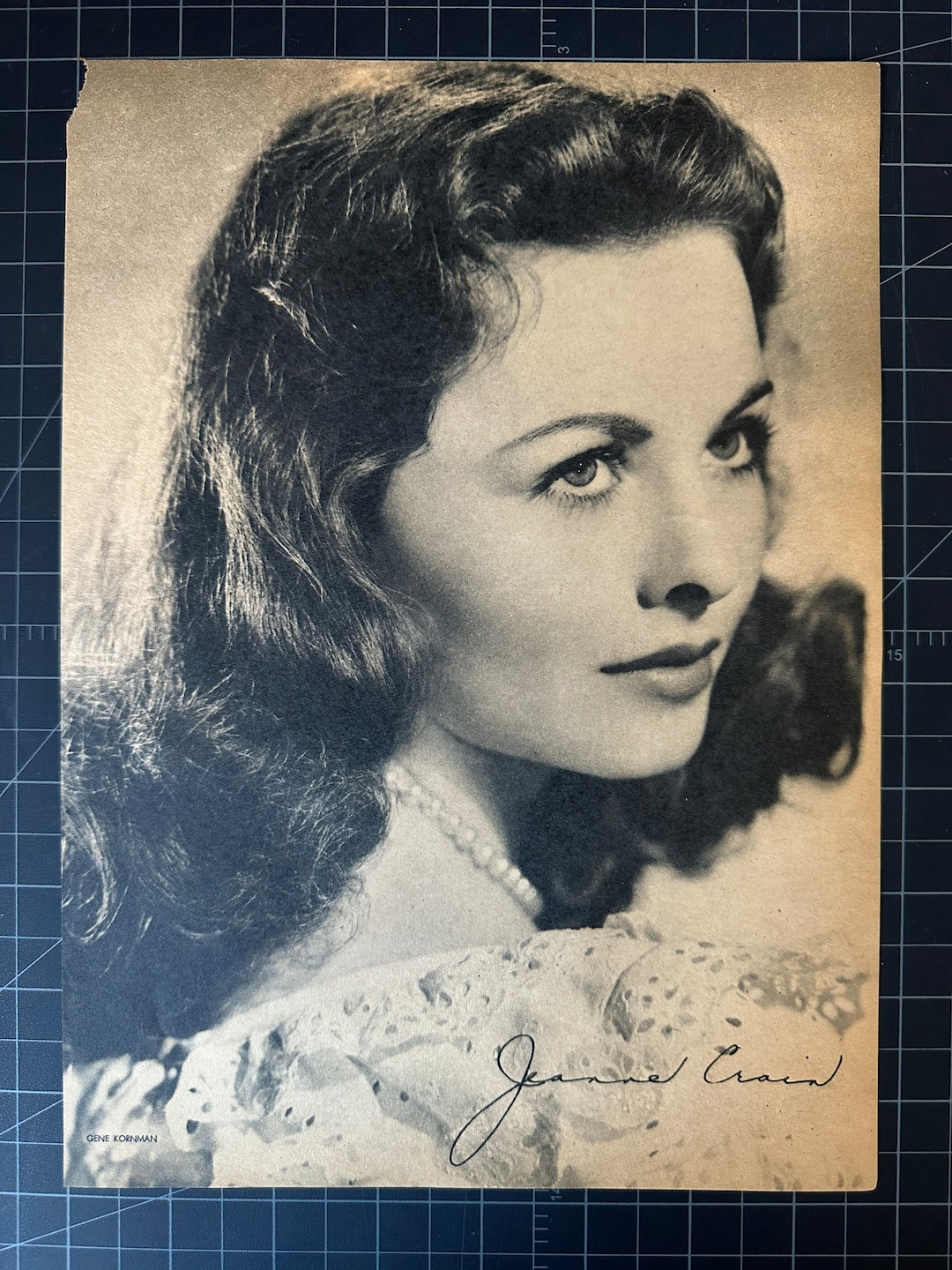 Rare Vintage 1947 Jeanne Crain Portrait - Etsy