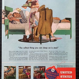 Vintage 1941 United States Steel Print Advertisement Retro Gift Decor ...