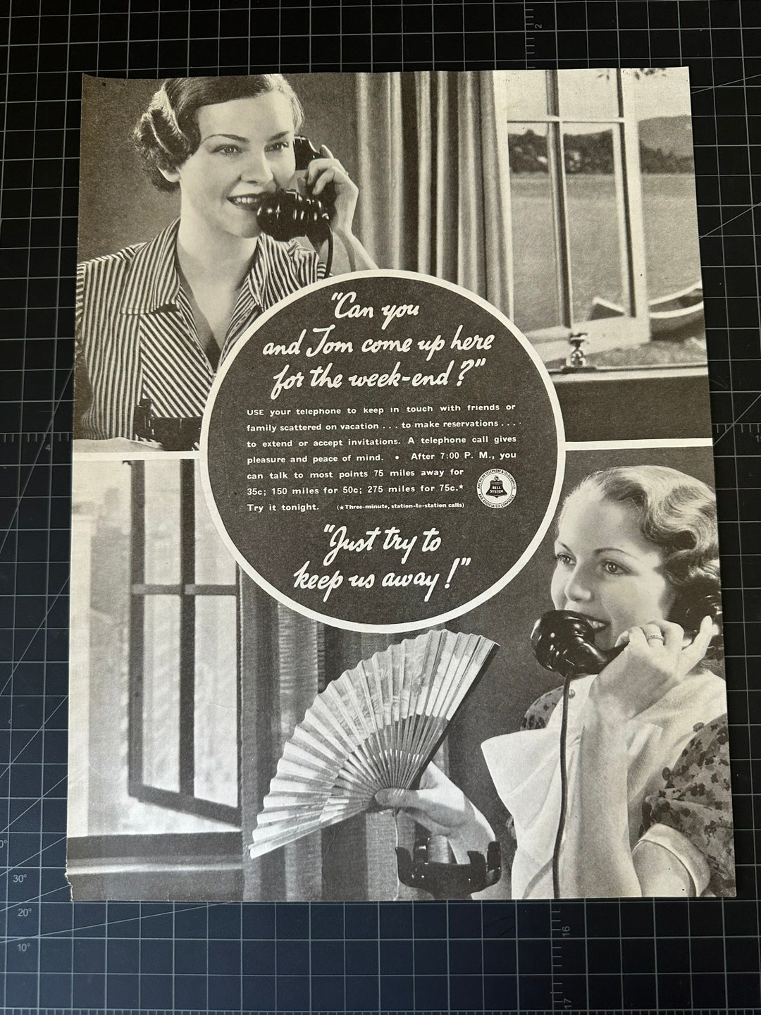Vintage 1935 Bell Telephone System Original Advertisement - Etsy