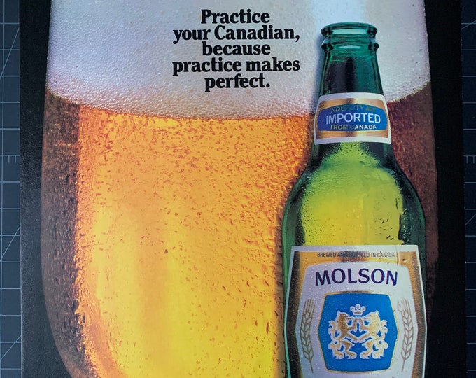 Vintage 1983 Molson Golden Beer Print Advertisement - Etsy