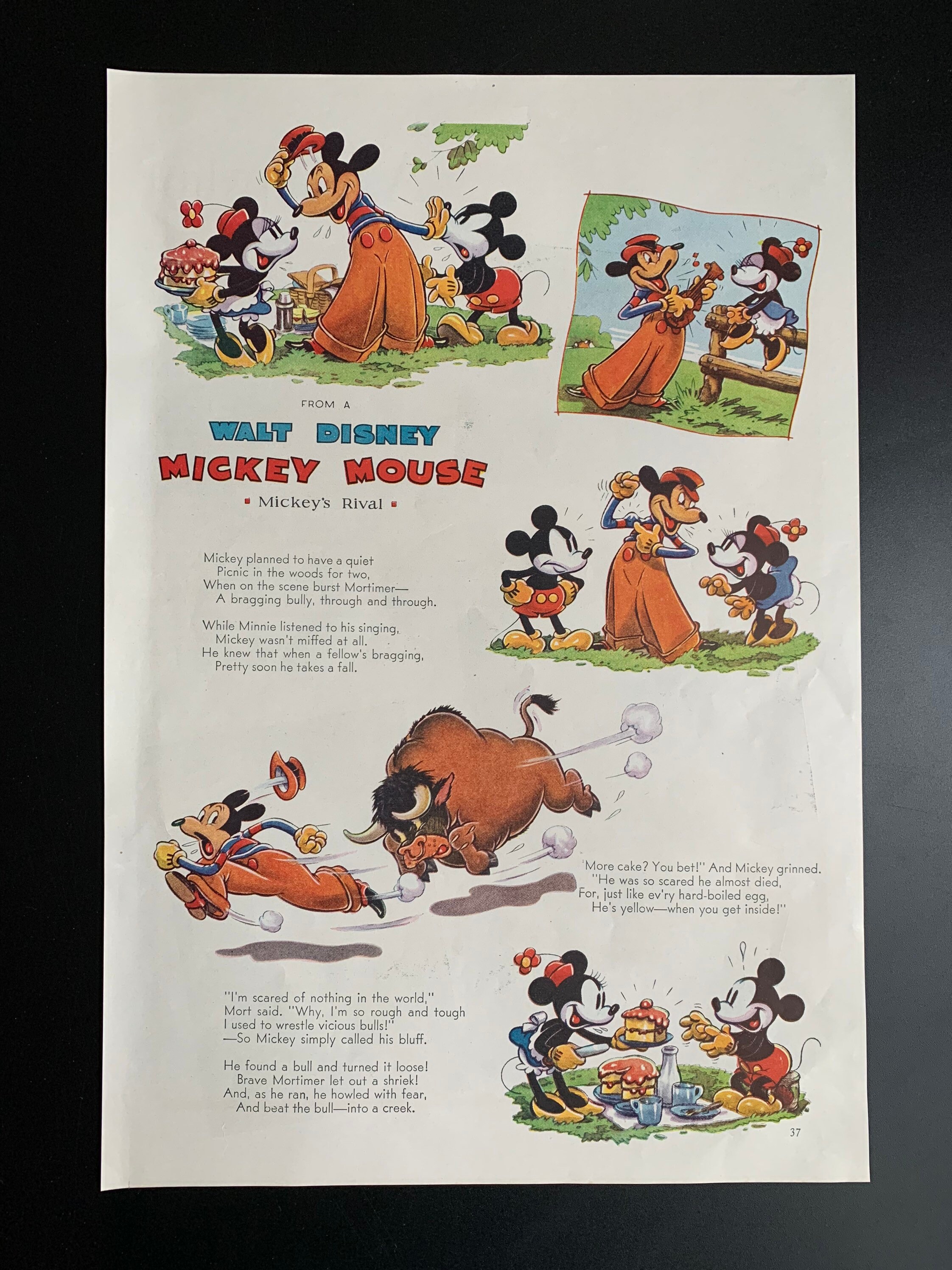 Vintage 1942 Mickey and Minnie Mouse Comic - Etsy UK