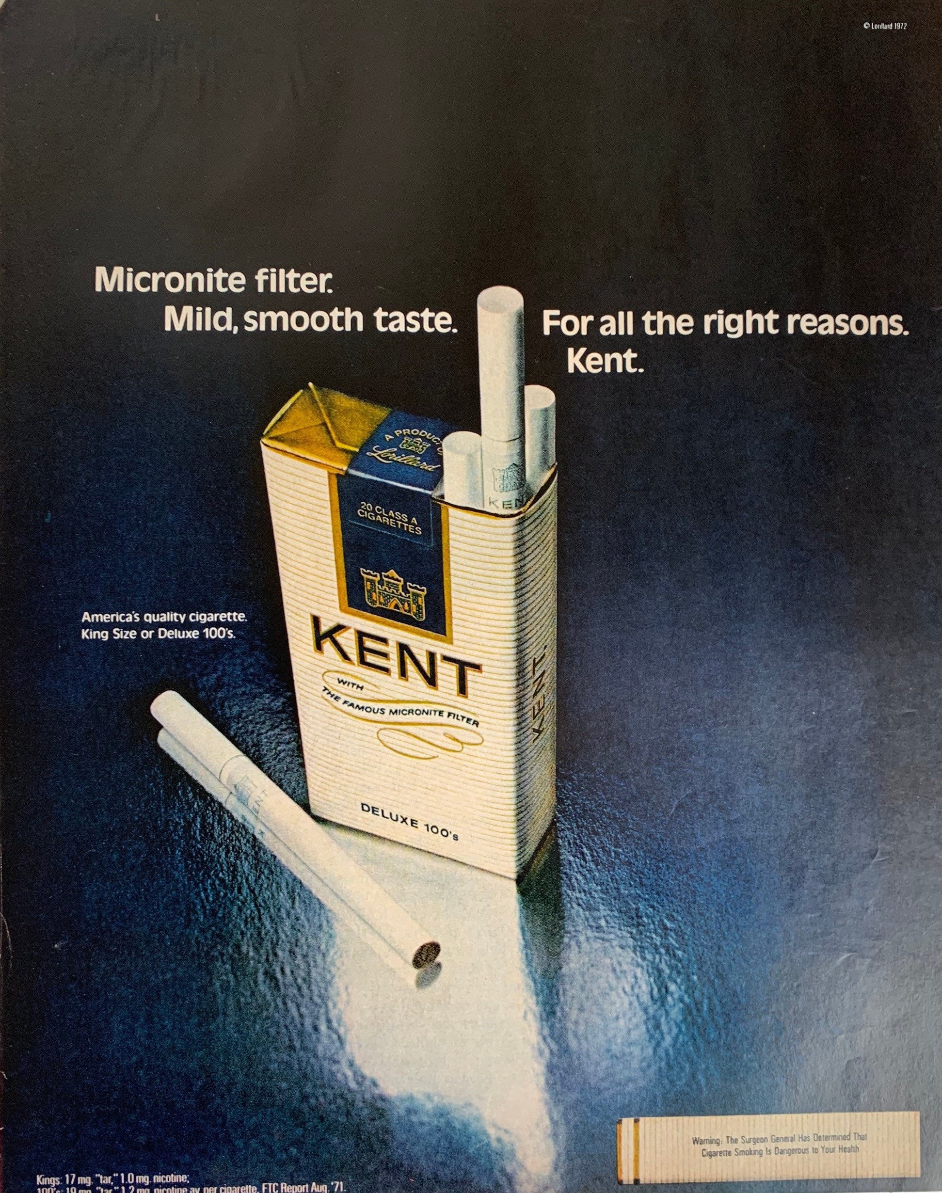1950s Kent Cigarette Ads