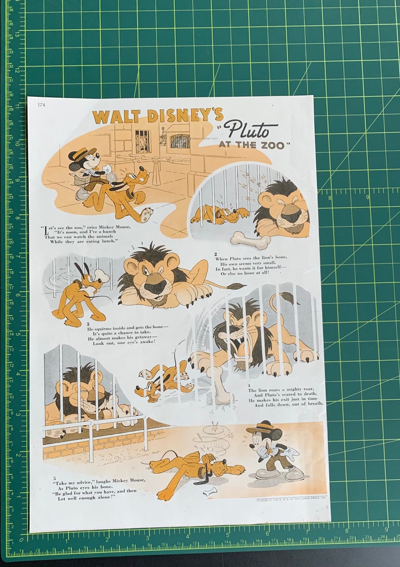Rare Vintage 1942 Walt Disneys Pluto Comic - Etsy