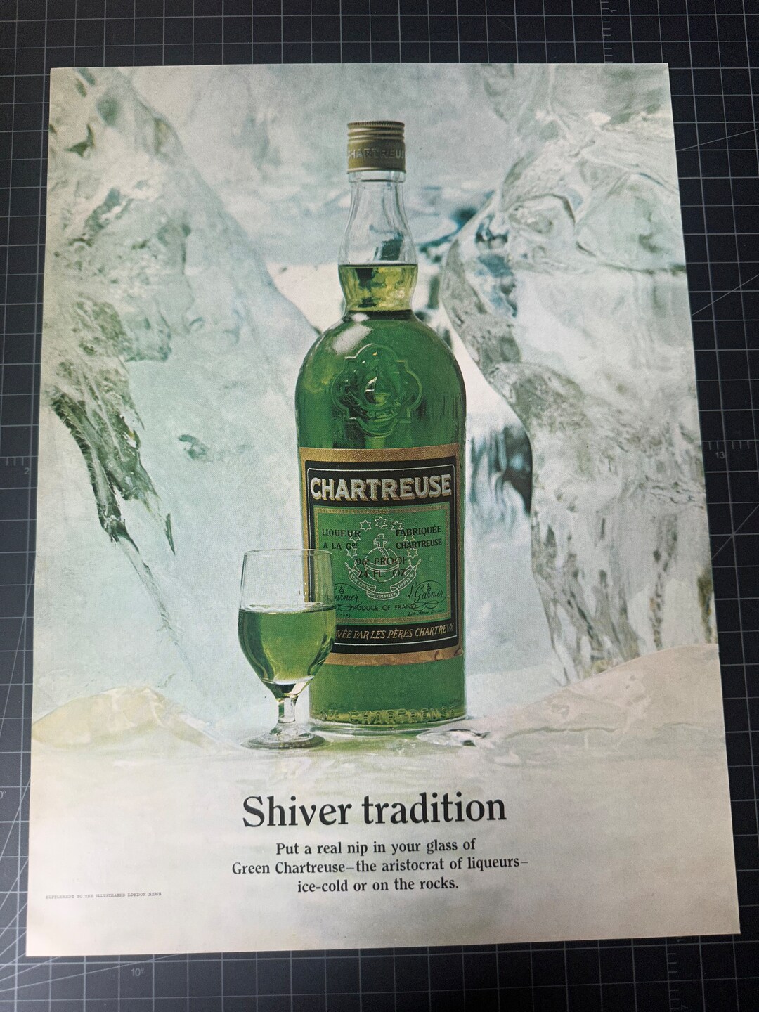 Vintage 1960s UK Chartreuse Liquor Print Ad - Etsy