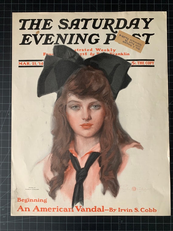 Advertisements WW1 Era Rare Antique 1913 Saturday Evening Post Magazine ...