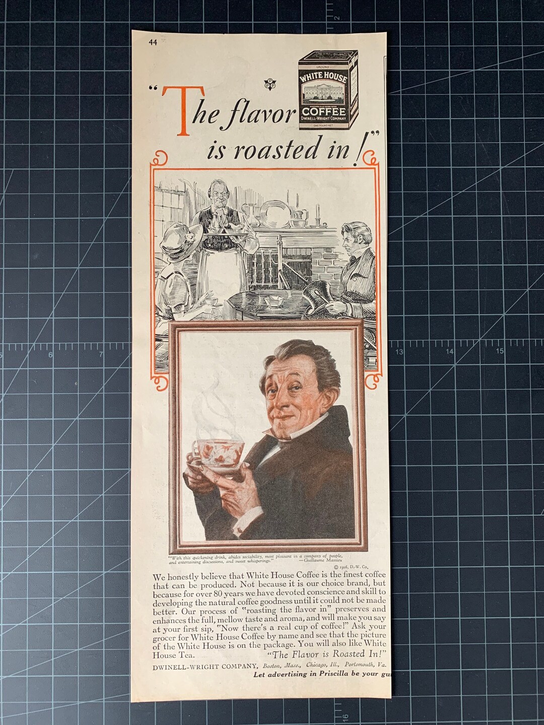 Vintage 1928 White House Coffee Print Advintage Retro Gift Decor - Etsy
