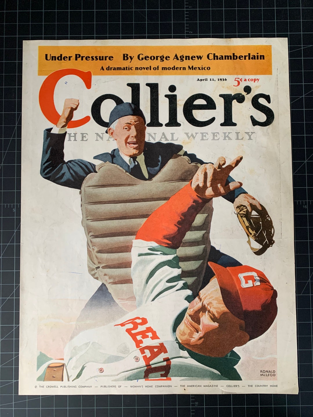 Vintage 1936 Colliers Magazine Cover Print Ad Vintage - Etsy