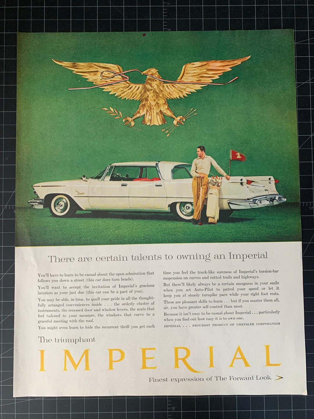 Vintage 1950s Imperial Print Advertisement - Etsy