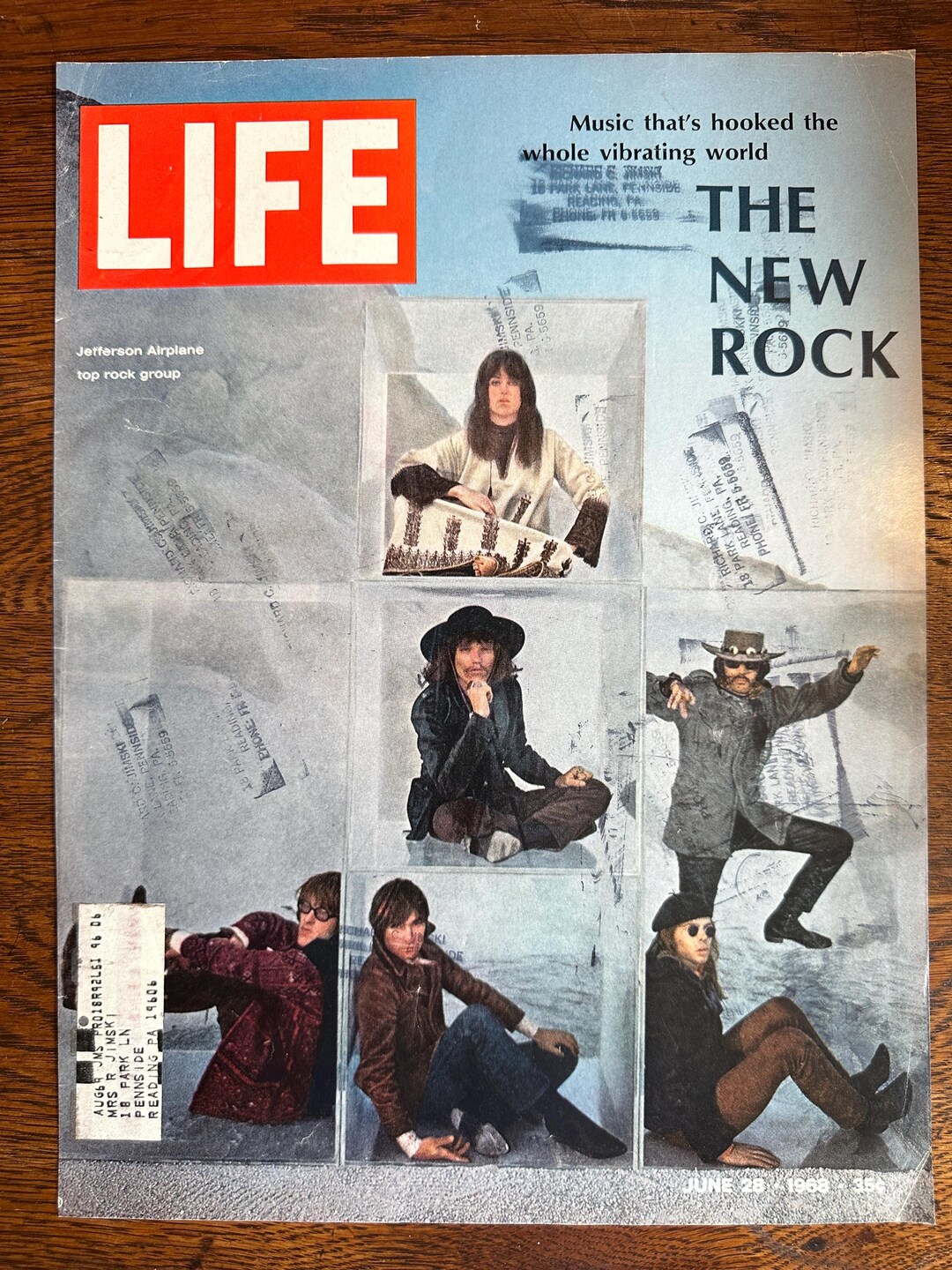Rare Vintage 1968 Life Magazine Cover - Jefferson Airplane - COVER ONLY ...