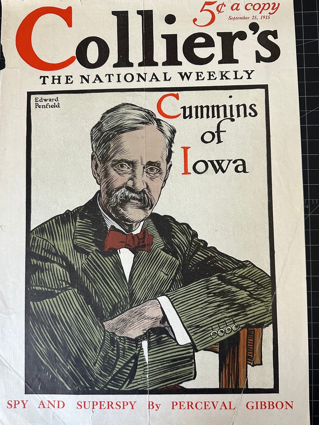 Rare Antique 1915 Collier’s Magazine Cover - COVER ONLY - Etsy