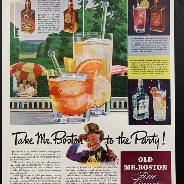 Old Mr Boston - Etsy