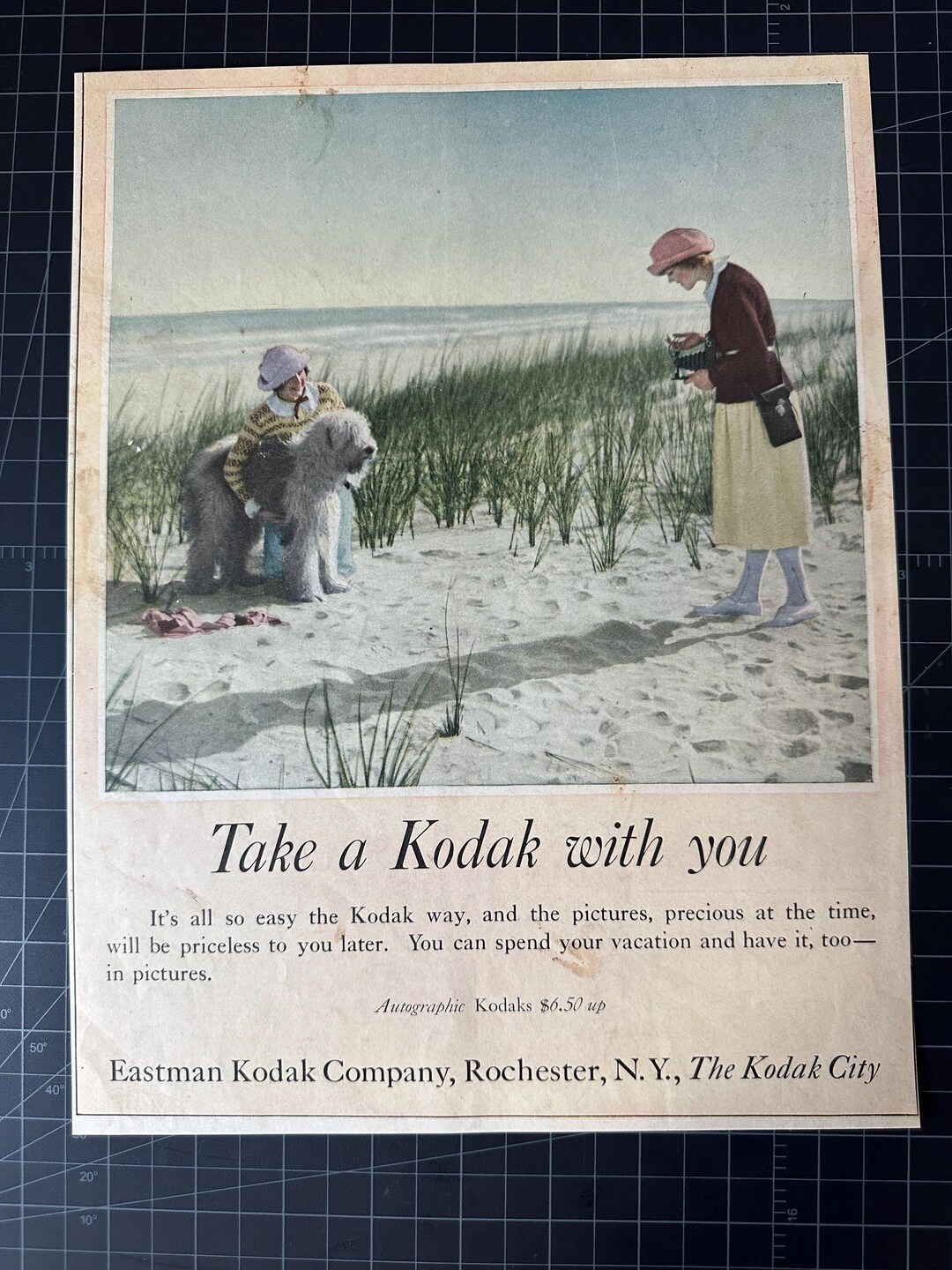 Vintage 1920s Kodak Cameras Print Ad - Etsy