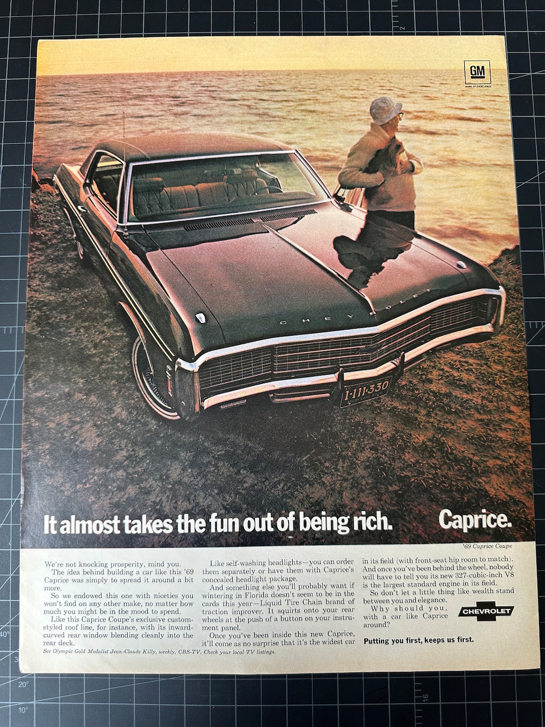 Vintage 1969 Chevrolet Caprice Print Advertisement - Etsy