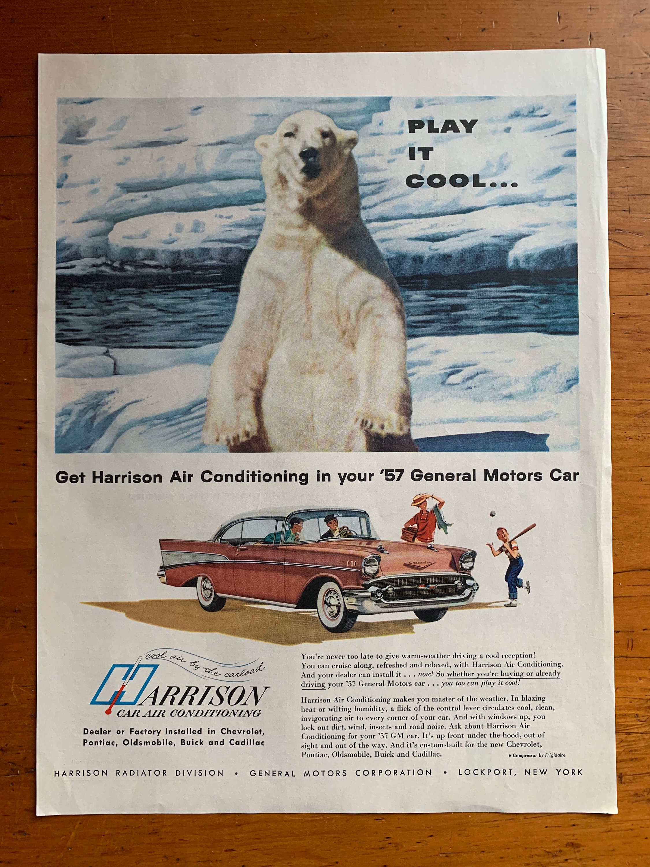 Vintage 1950s Harrison Car Air Conditioning Automobile Ad - Etsy