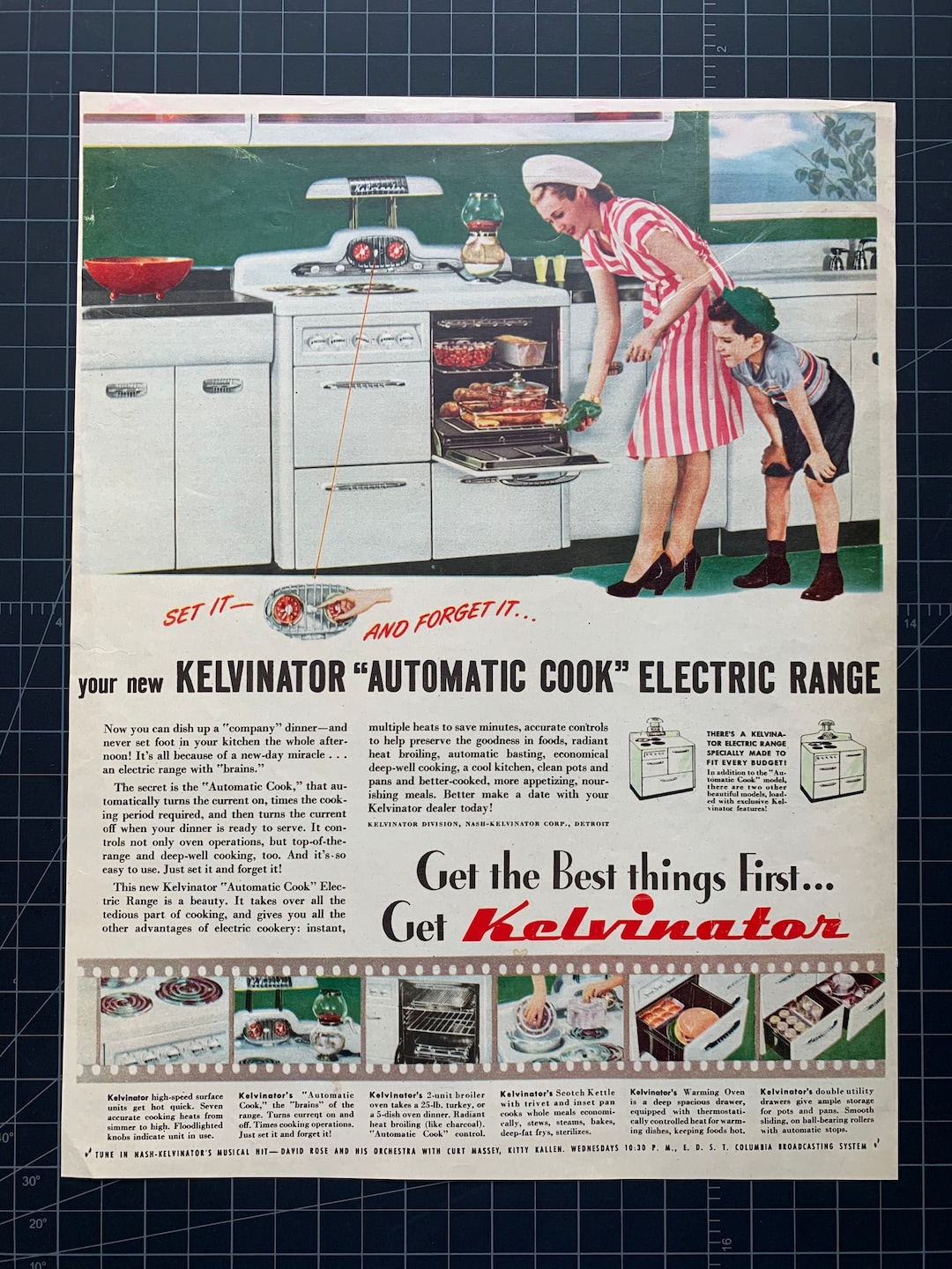 Vintage 1946 Kelvinator Electric Range Print Advertisement - Etsy