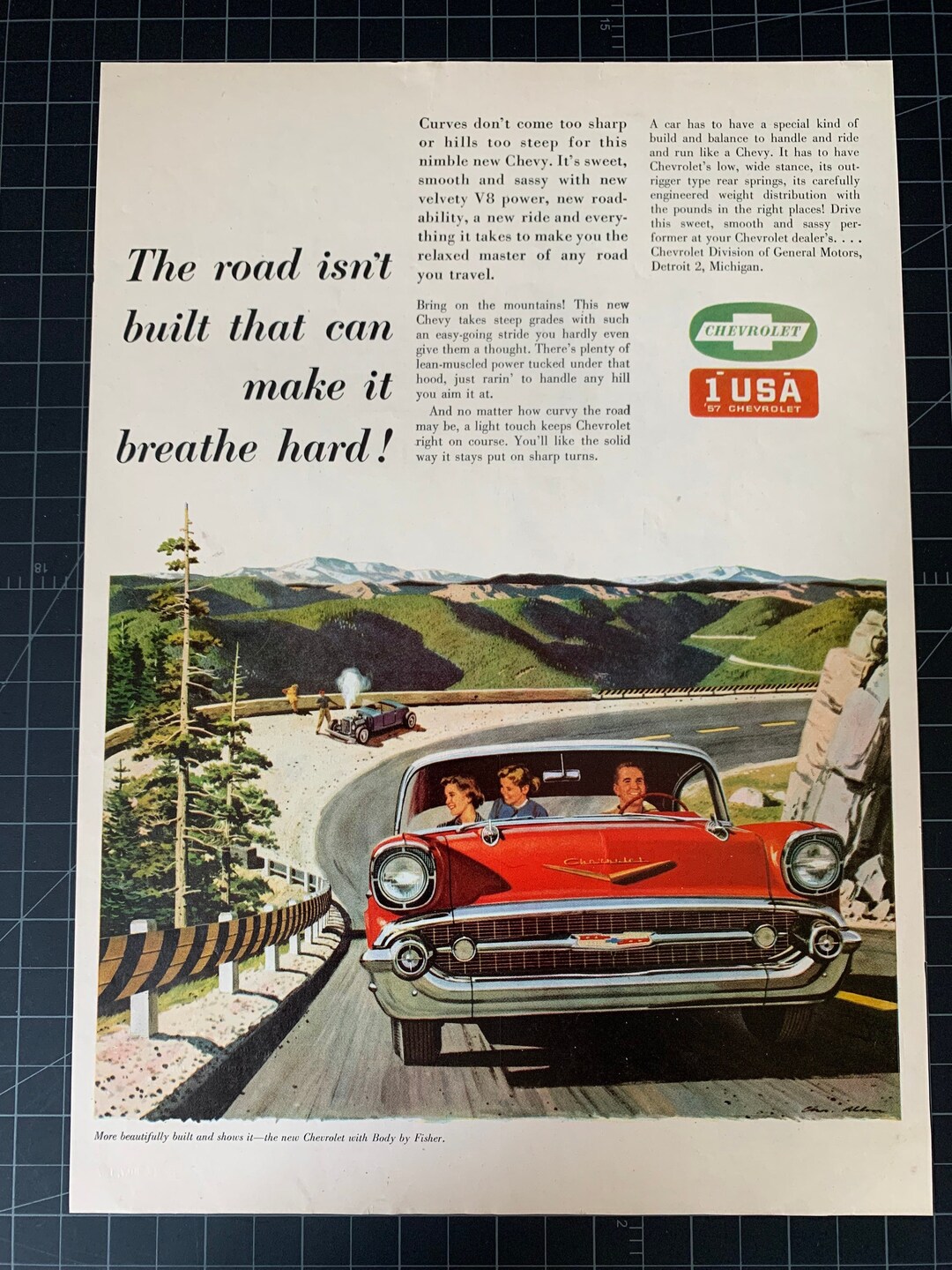 Vintage 1957 Chevrolet Print Advertisement - Etsy