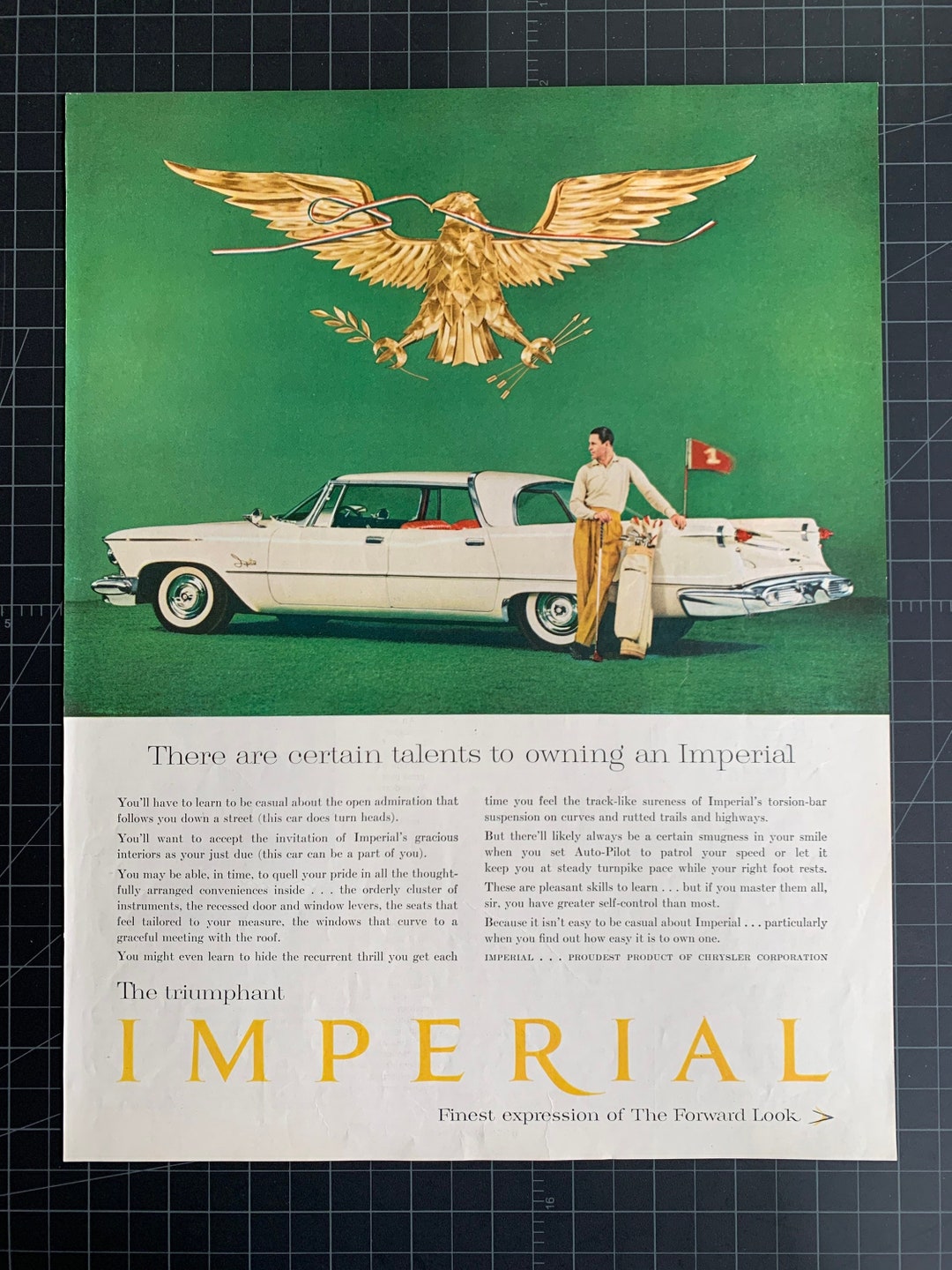 Vintage 1958 Imperial Original Magazine Advertisement - Etsy