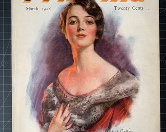 Vintage 1928 Modern Priscilla Magazine Cover - Etsy