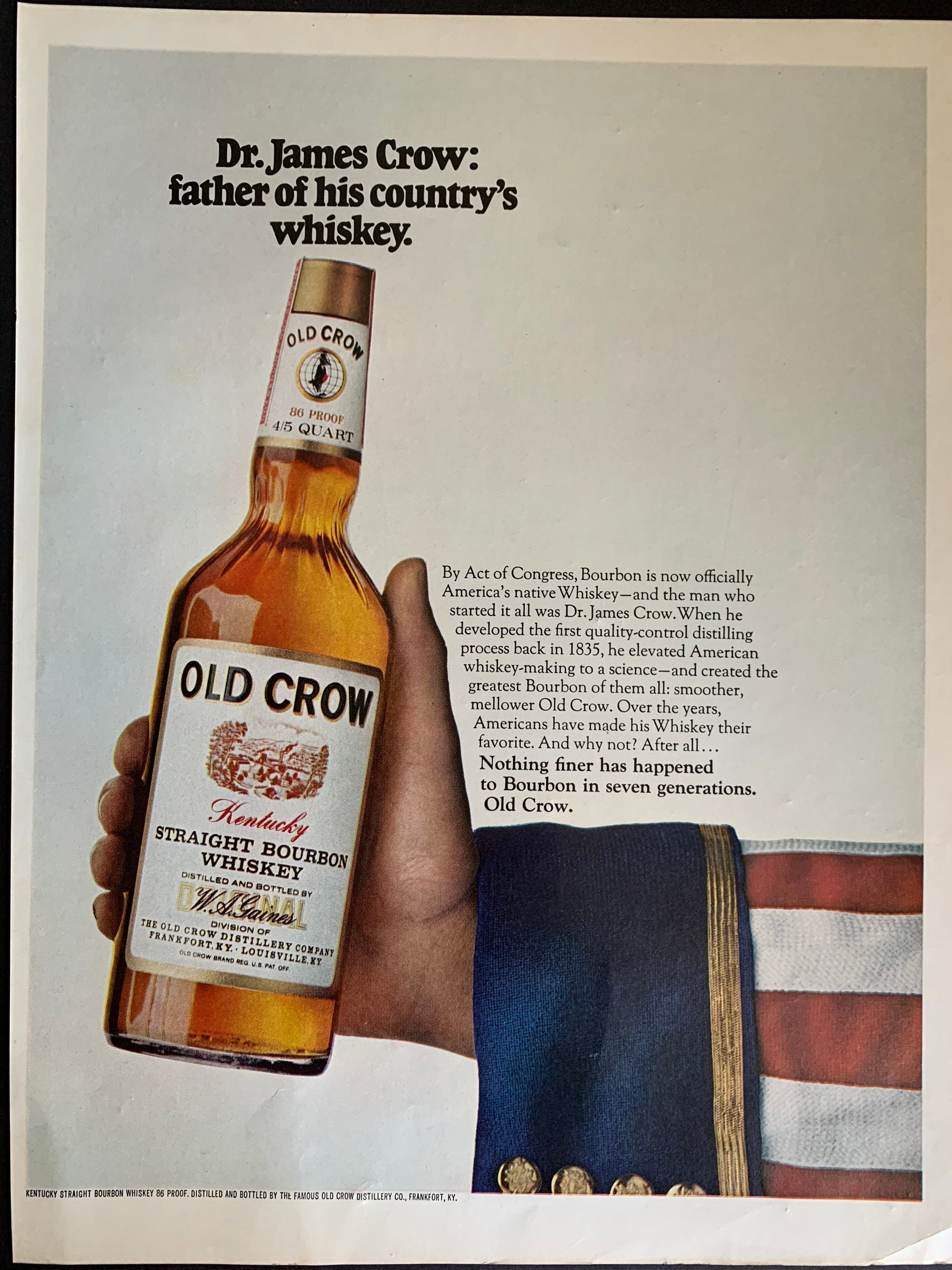 Old Crow Whiskey Collectible for sale | Only 2 left at -70%