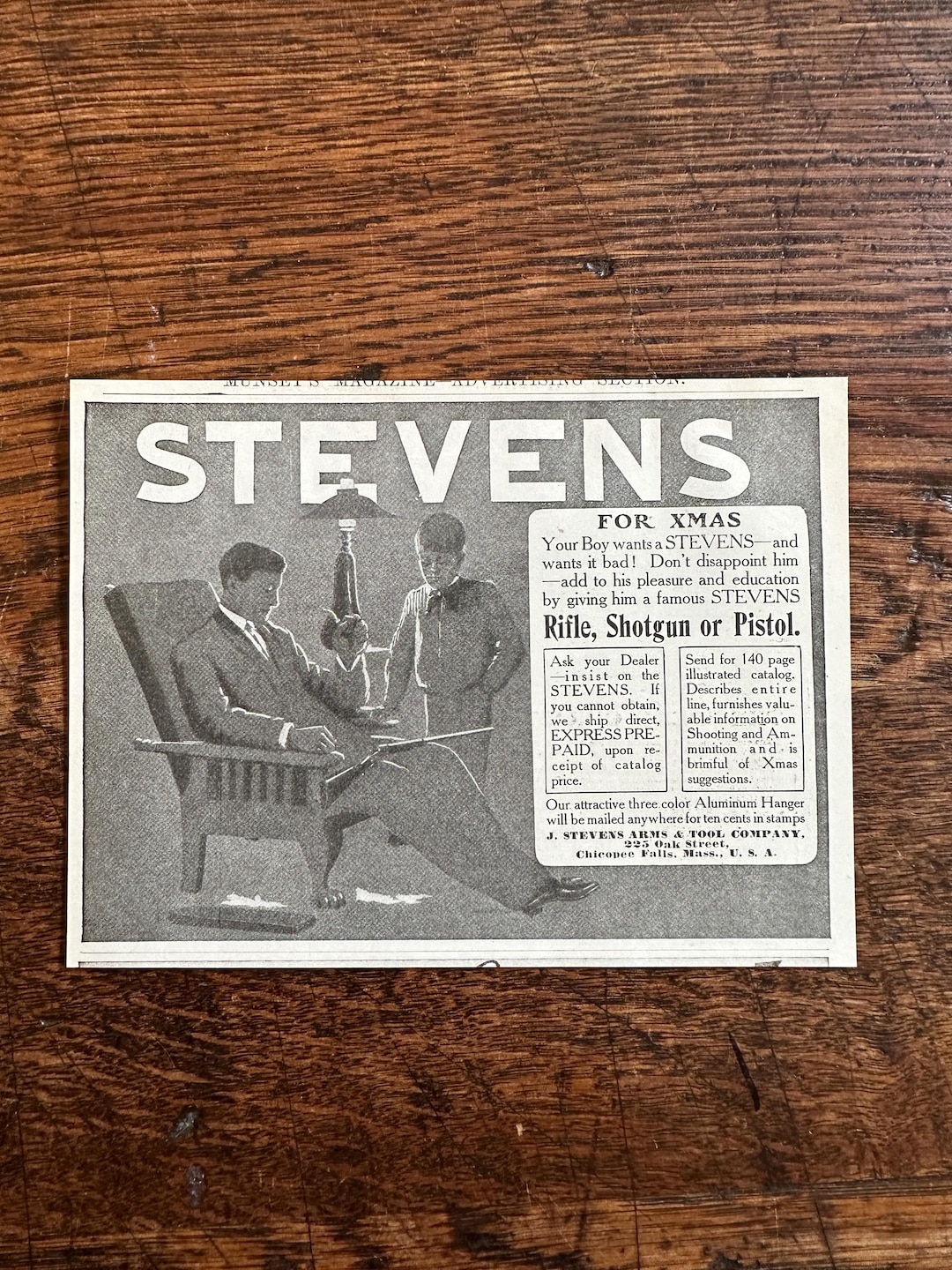 Rare Antique 1910s Stevens Arms Company Print Ad - Etsy UK