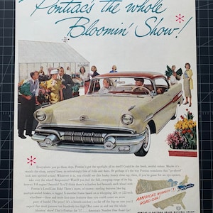 Vintage 1957 Pontiac Print Advertisement - Etsy