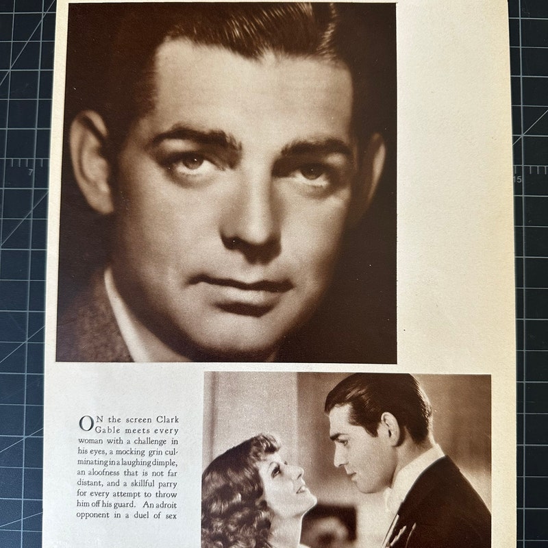 Clark Gable - Etsy