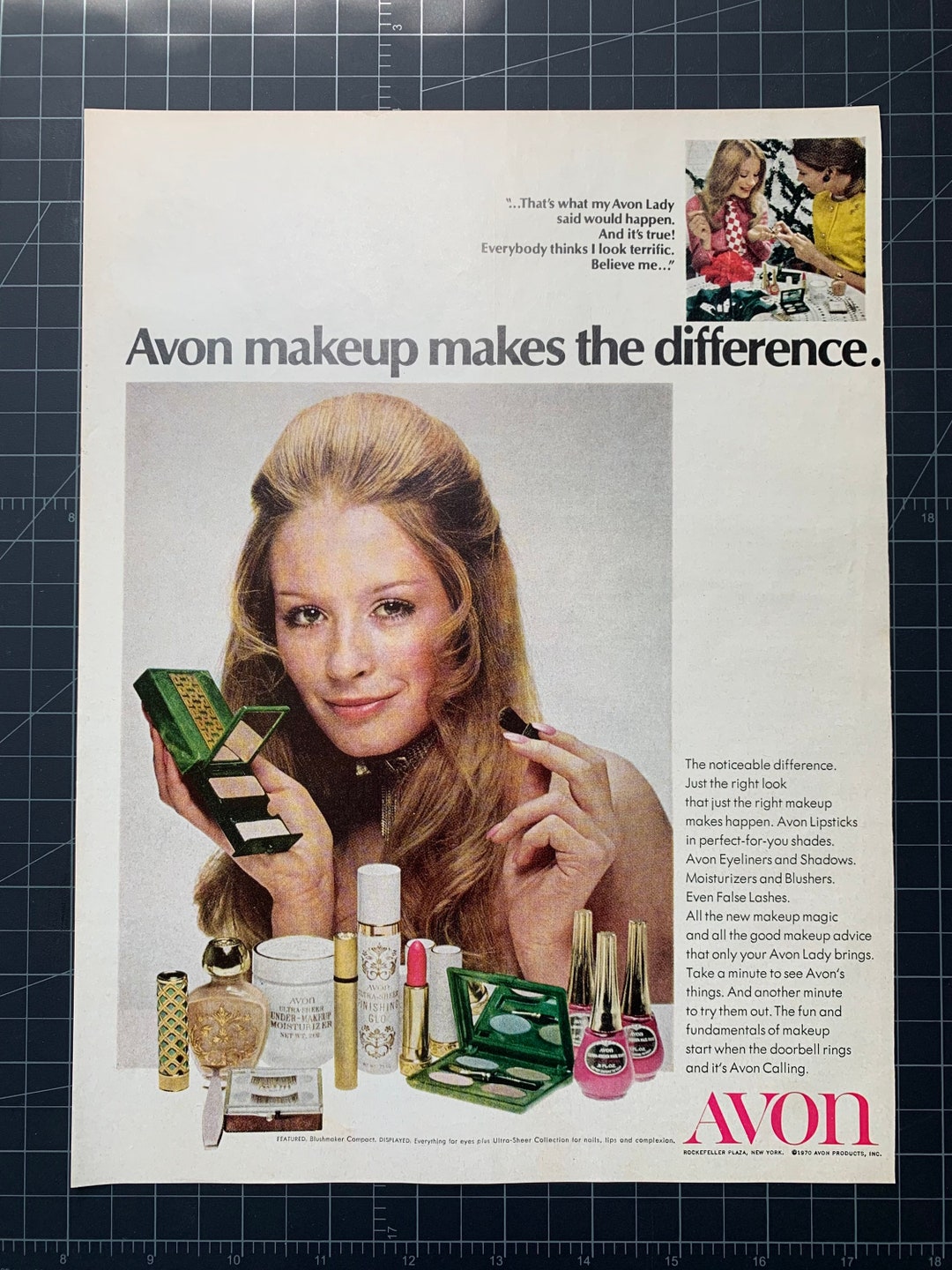 Vintage 1970 Avon Cosmetics Print Advertisement - Etsy